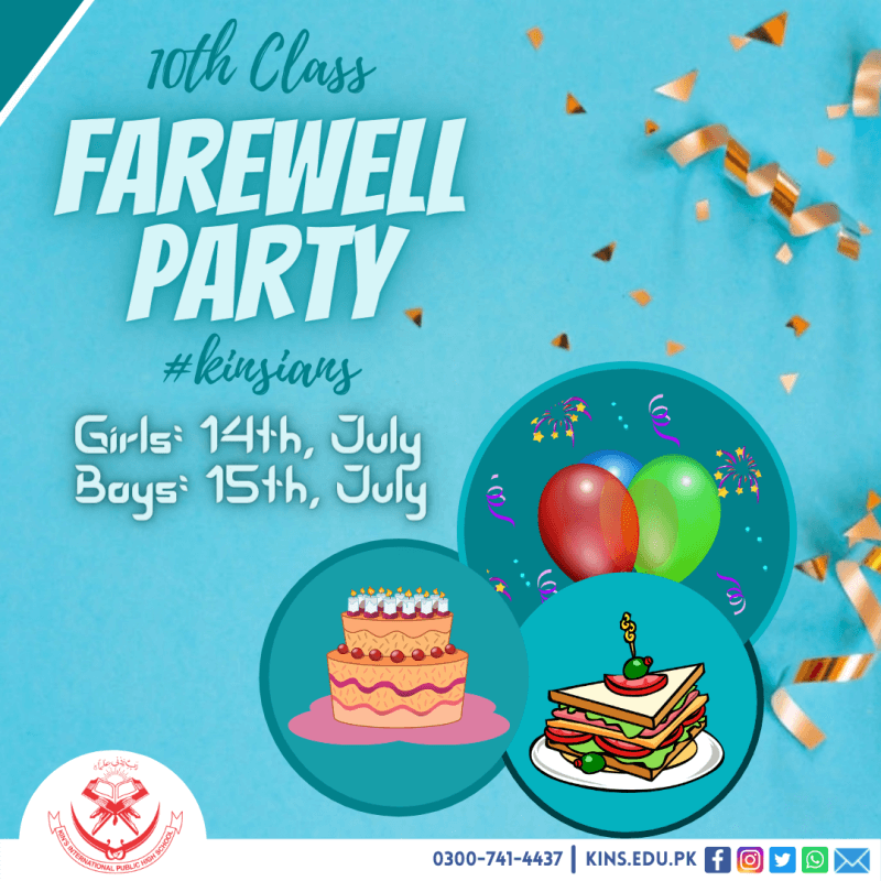 10th Class Farewell Party 2021 Kins International Public High School
